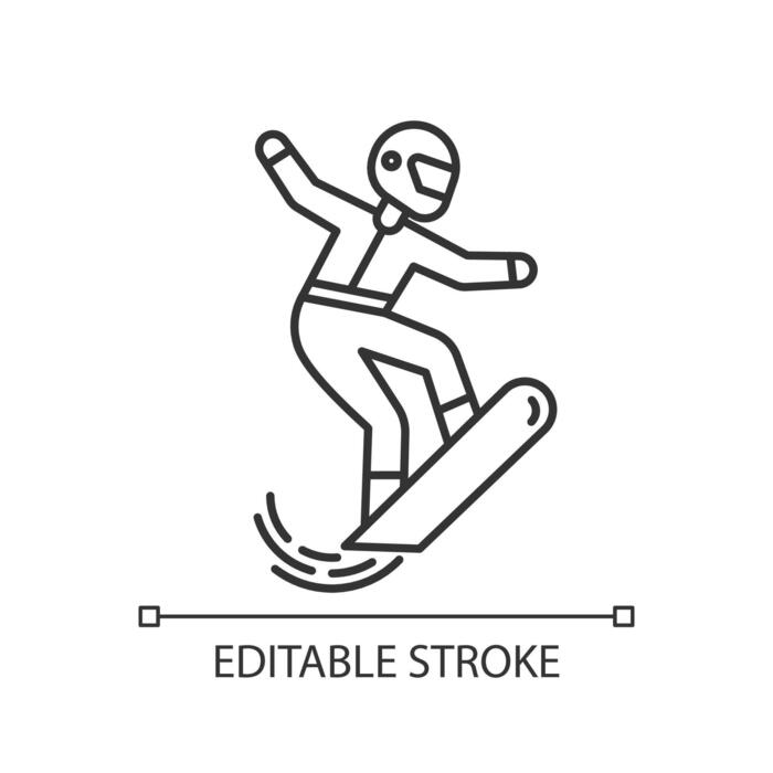 Snowboard Outline Vector Art, Icons, and Graphics for Free Download