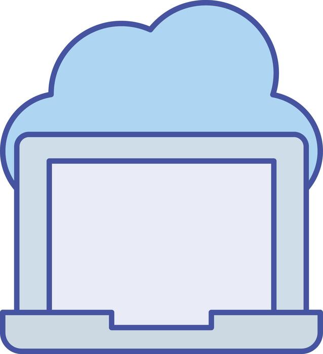 Laptop Cloud Vector Art, Icons, and Graphics for Free Download