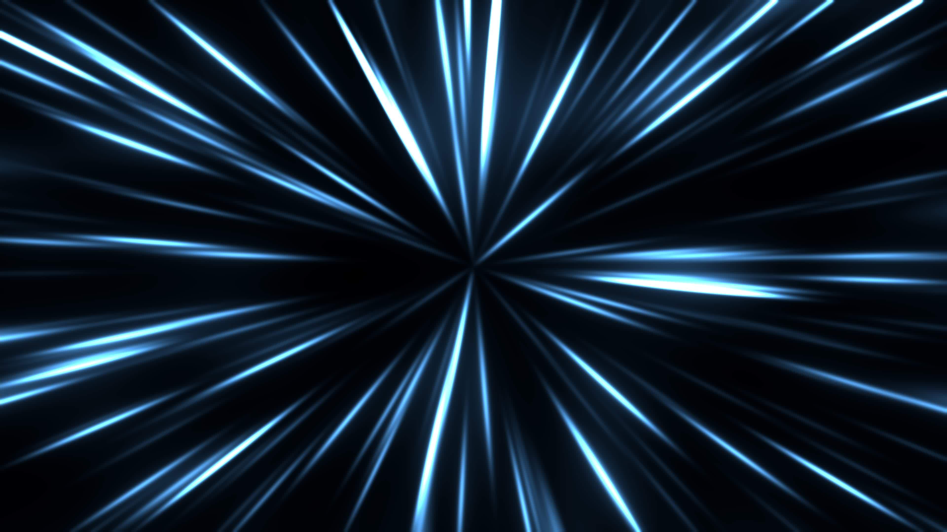 Front view of acceleration speed motion on night road. Light and ...