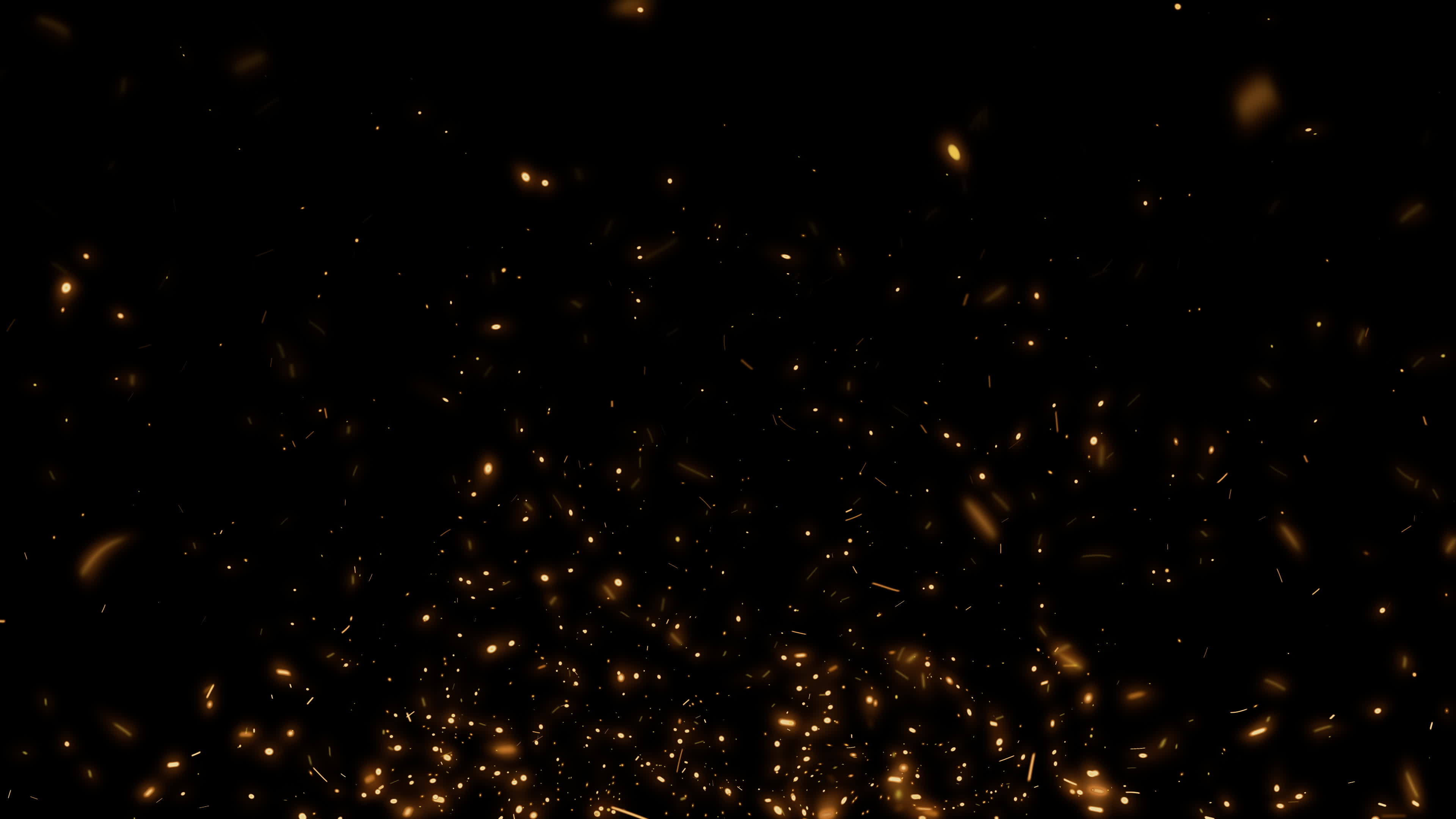 Flow up fire particles sparks on black background 7650173 Stock Video at Vecteezy