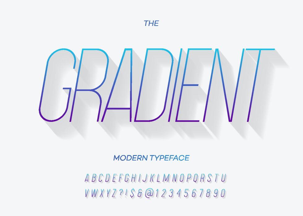 Gradient Font Vector Art, Icons, and Graphics for Free Download