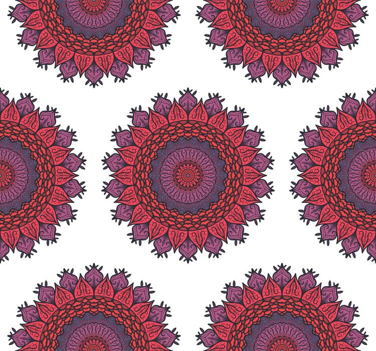 Mandala Seamless Vector Art, Icons, and Graphics for Free Download
