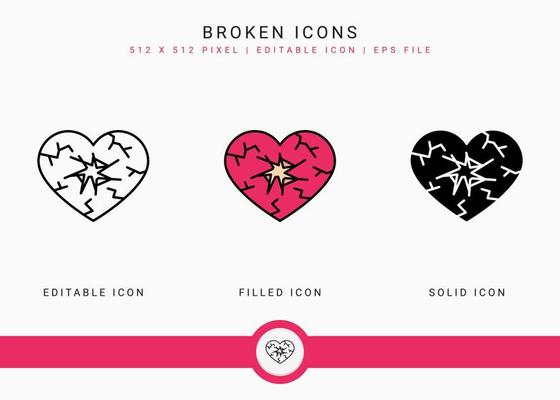 Broken Heart Logo Vector Art Icons And Graphics For Free Download