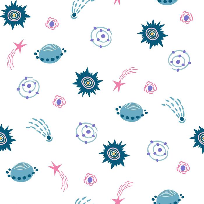 Space Seamless Pattern Vector Art, Icons, and Graphics for Free Download