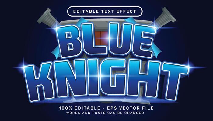 Blue Text Effect Vector Art, Icons, and Graphics for Free Download