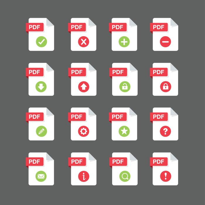 Pdf Icon Vector Art, Icons, and Graphics for Free Download
