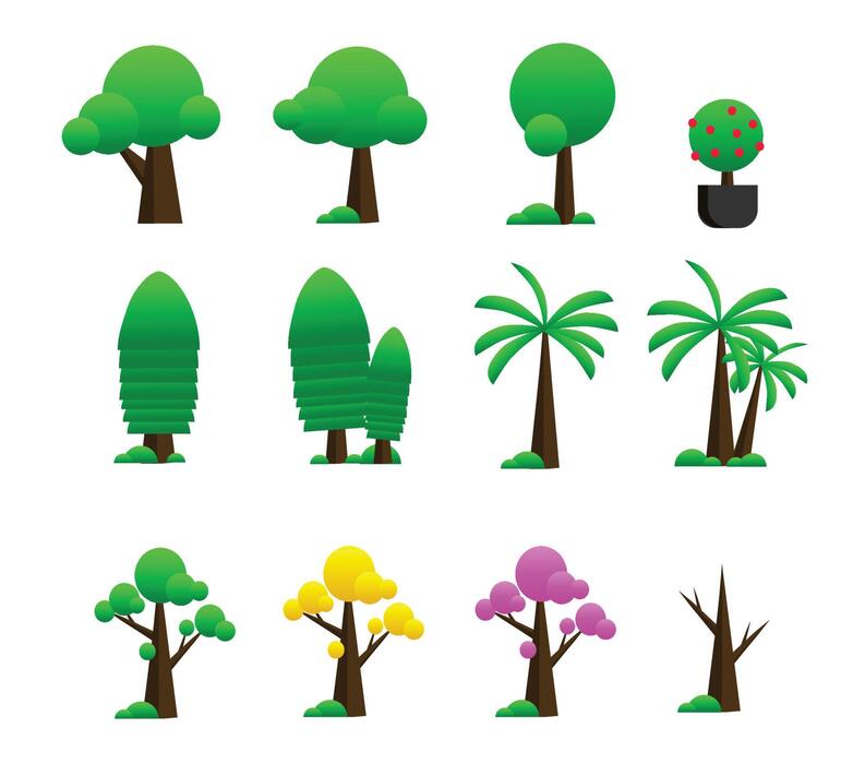 Minimalist Trees Vector Art, Icons, and Graphics for Free Download