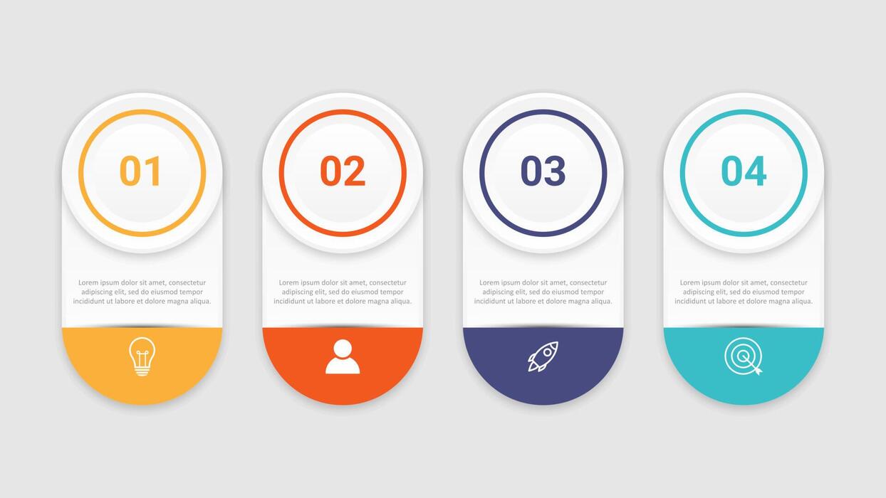 Infographic 4 Options Vector Art, Icons, and Graphics for Free Download