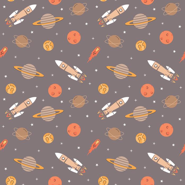Space Seamless Pattern Vector Art, Icons, and Graphics for Free Download