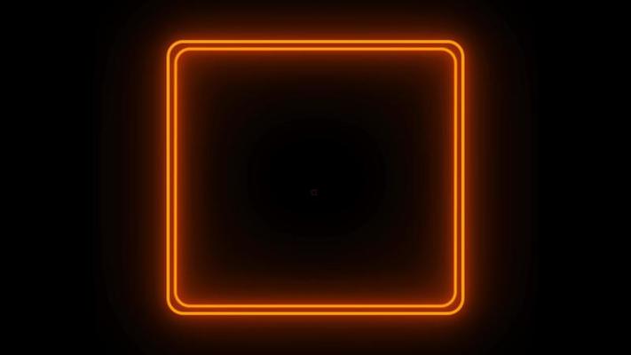 Neon Animated Frame Stock Video Footage for Free Download