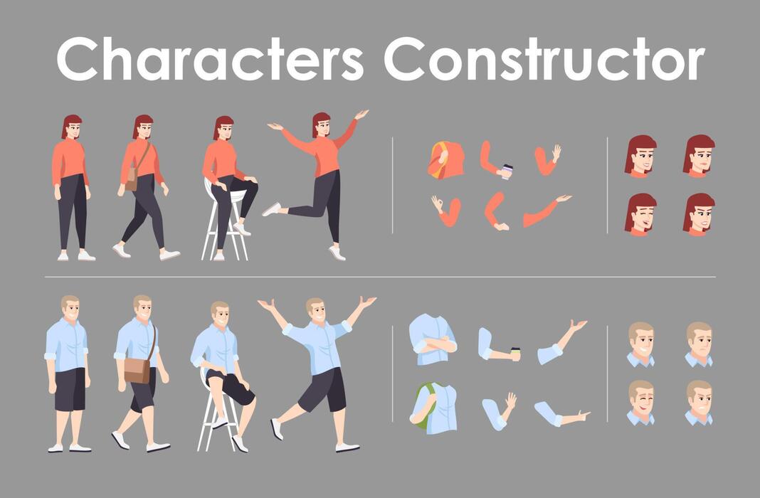 2d Character Animation Vector Art, Icons, and Graphics for Free Download