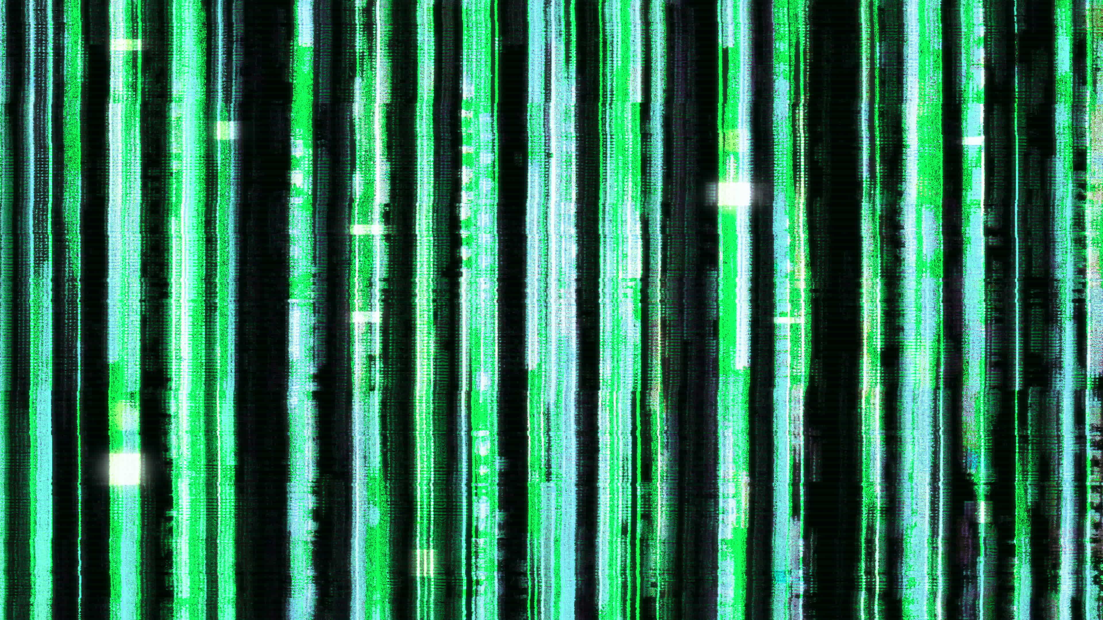 Source Code Animation. Green Vertical Lines Streaks Zooming In ...