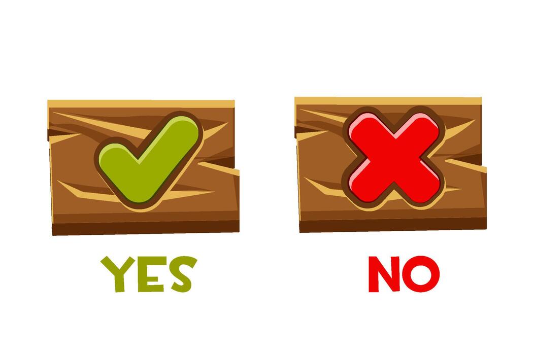 Yes No Button Vector Art, Icons, and Graphics for Free Download