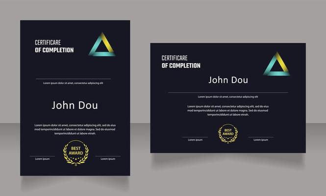 Computer Certificate Template Vector Art, Icons, and Graphics for Free ...