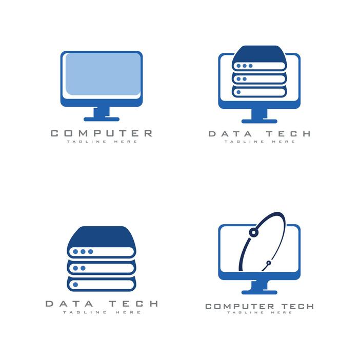 Computer Logo Vector Art, Icons, and Graphics for Free Download