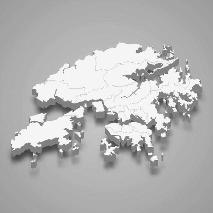 Hong Kong Map Vector Art, Icons, and Graphics for Free Download