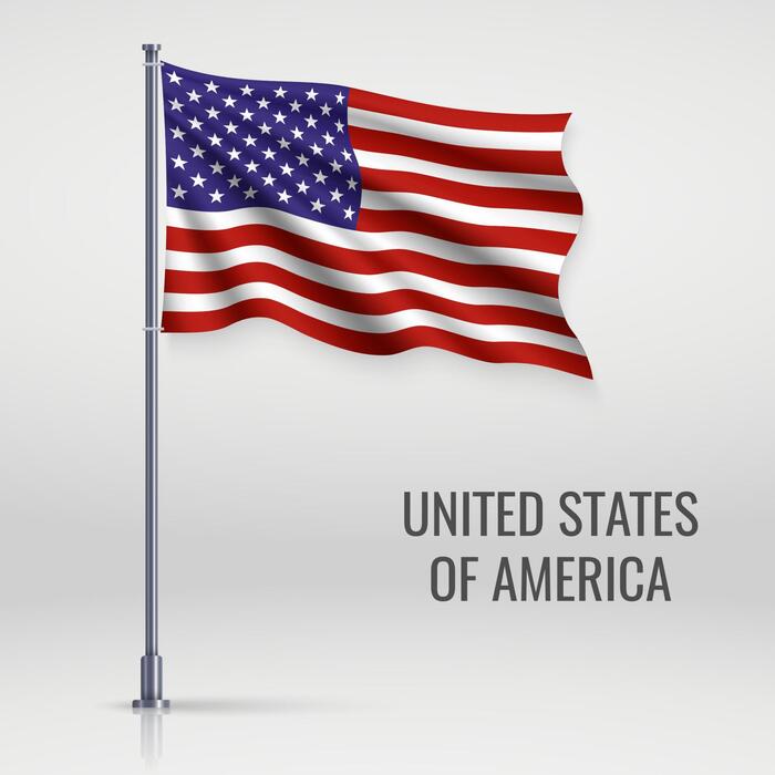 American Flag Waving Vector Art, Icons, and Graphics for Free Download