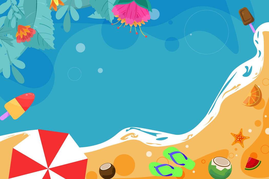 Cartoon Summer Background Vector Art, Icons, and Graphics for Free Download