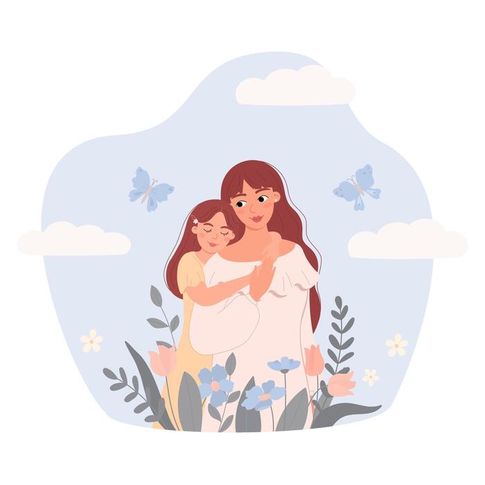 Mother Daughter Vector Art, Icons, and Graphics for Free Download
