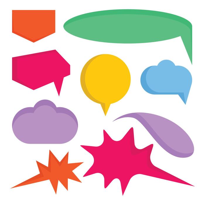 Speech Bubble Clipart Vector Art, Icons, and Graphics for Free Download