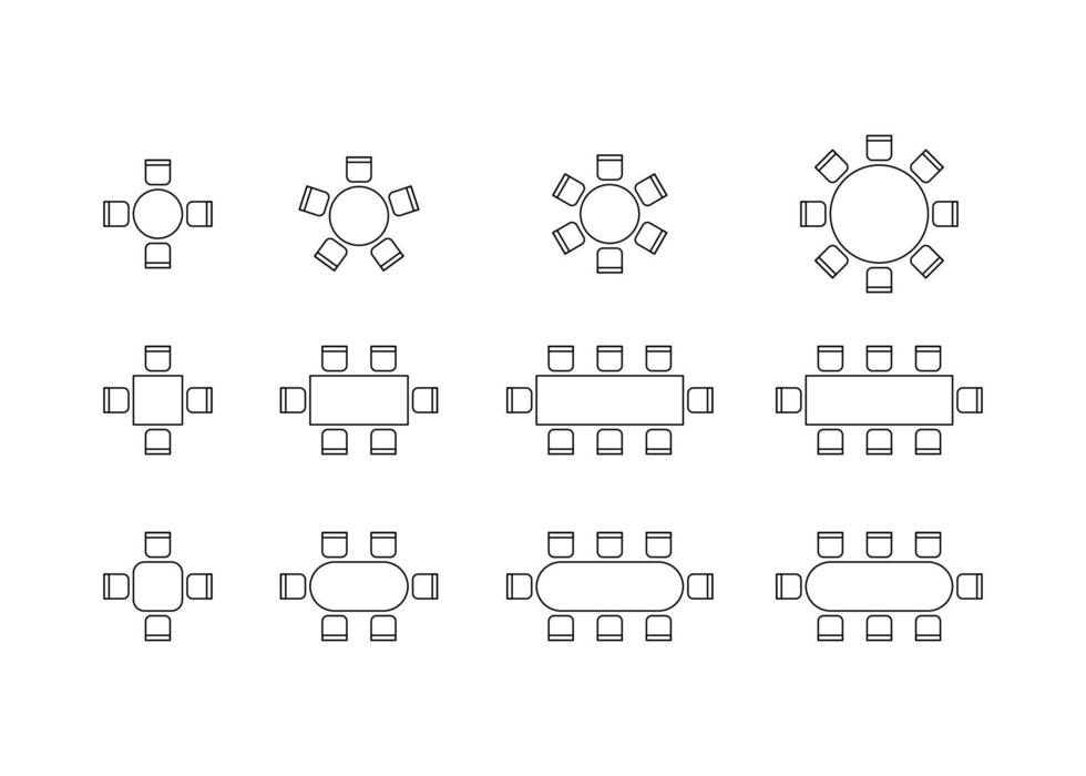 Table And Chairs Vector Art, Icons, and Graphics for Free Download