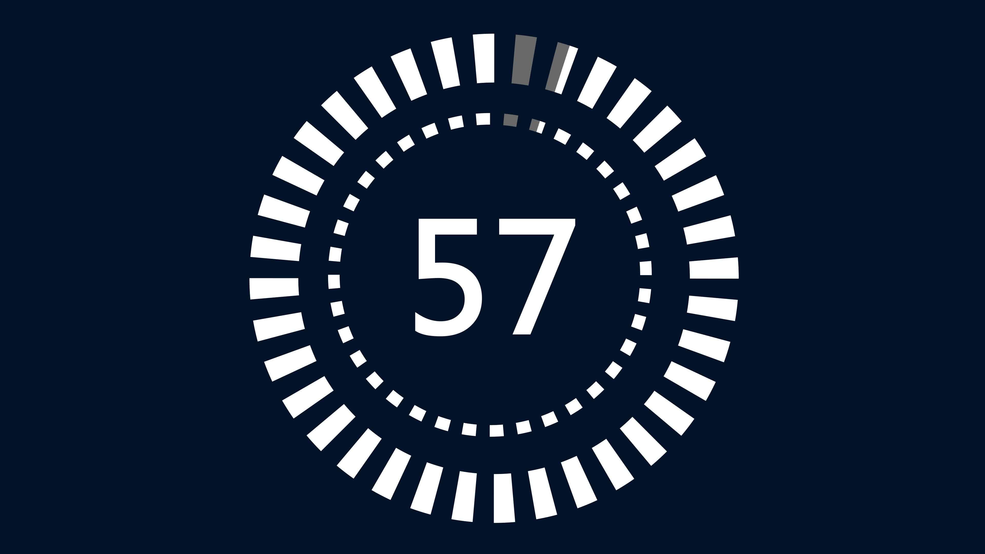 Countdown One Minute Animation From 60 To 0 Seconds 8174669 Stock Video At Vecteezy