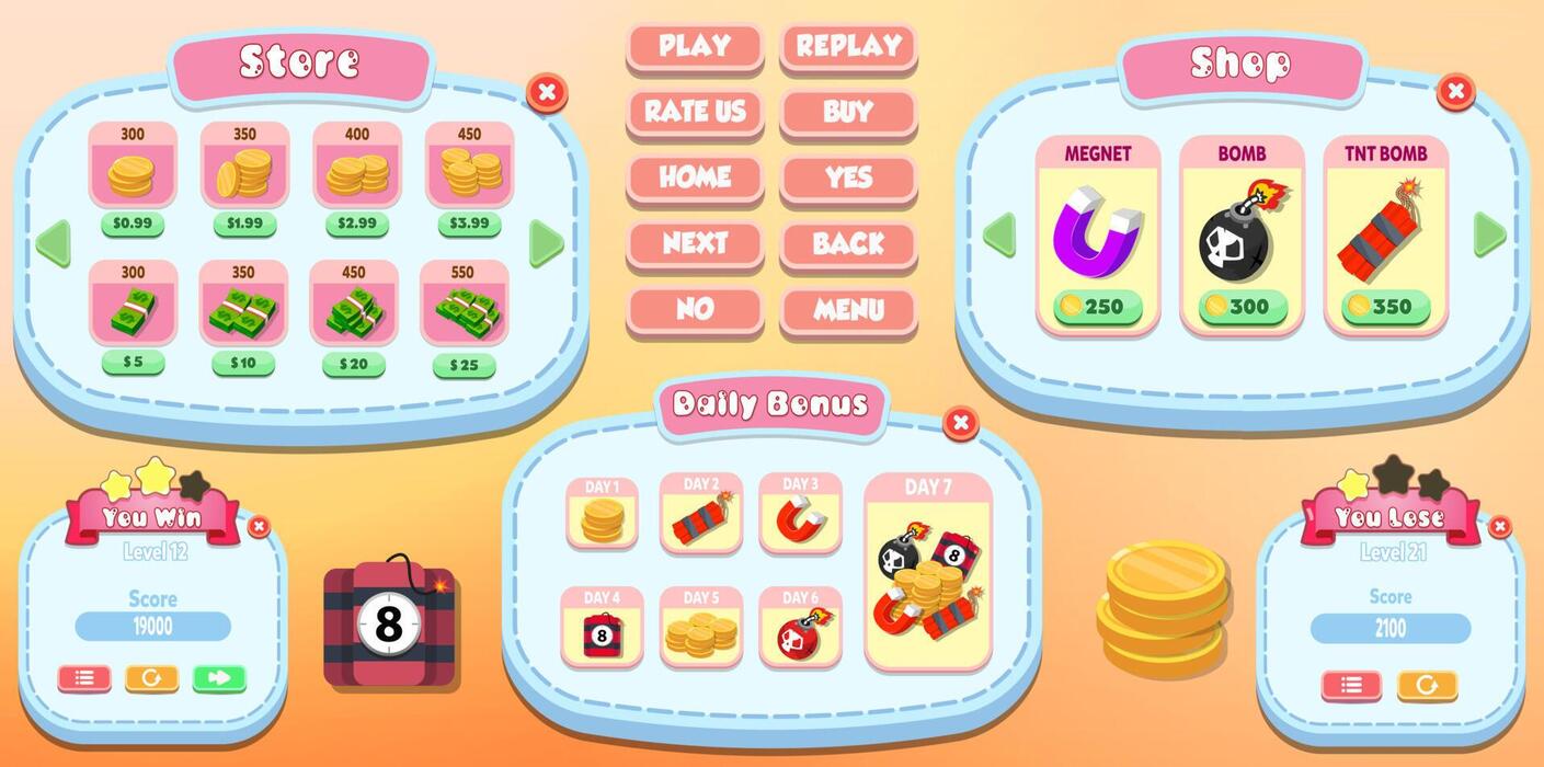 Game Menu Background Vector Art Icons And Graphics For Free Download