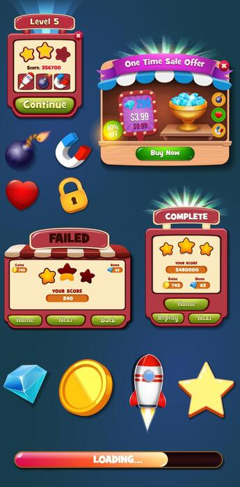 Game Ui Panel Vector Art, Icons, and Graphics for Free Download