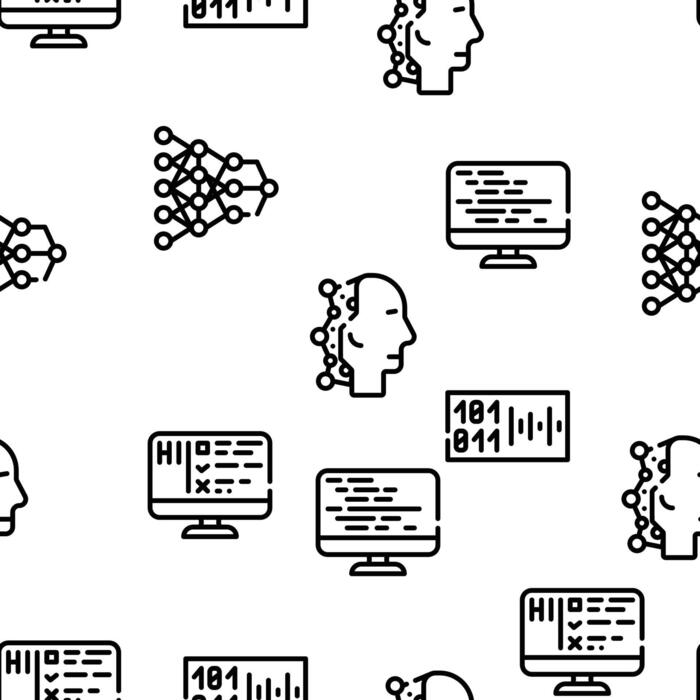 Artificial Intelligence Pattern Vector Art, Icons, and Graphics for ...