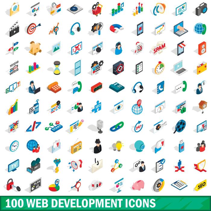 3d Web Development Vector Art, Icons, and Graphics for Free Download