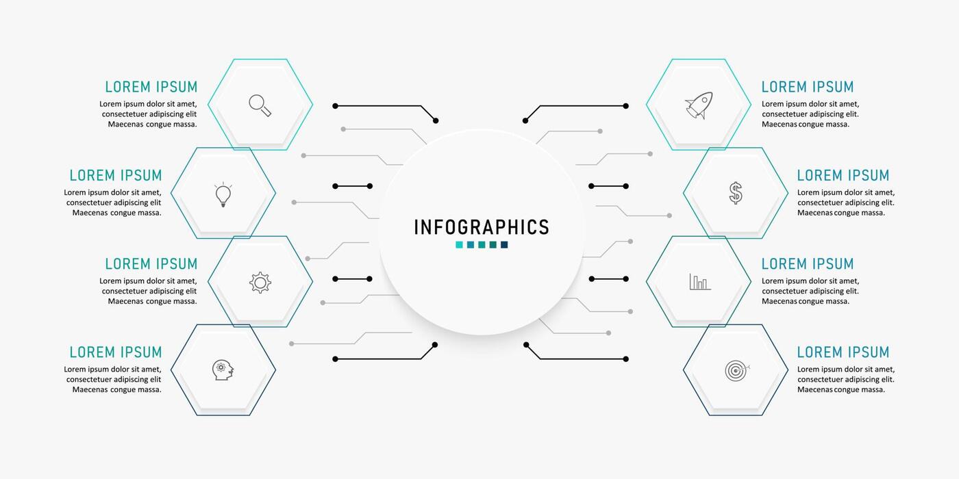 8 Step Infographic Vector Art, Icons, and Graphics for Free Download