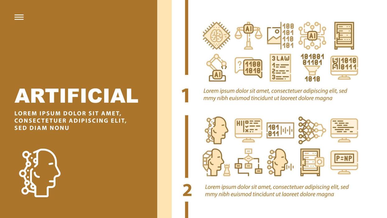 Artificial Intelligence Infographic Vector Art, Icons, and Graphics for ...