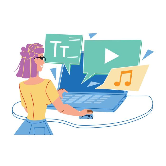 Girl Programmer Vector Art, Icons, and Graphics for Free Download