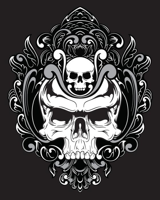 Skull Pattern Vector Art, Icons, and Graphics for Free Download