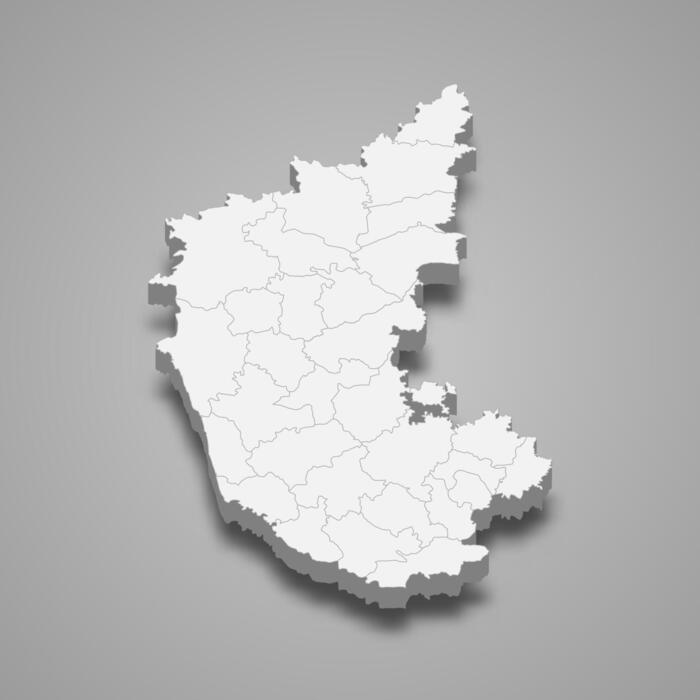 Karnataka Map Vector Art, Icons, and Graphics for Free Download