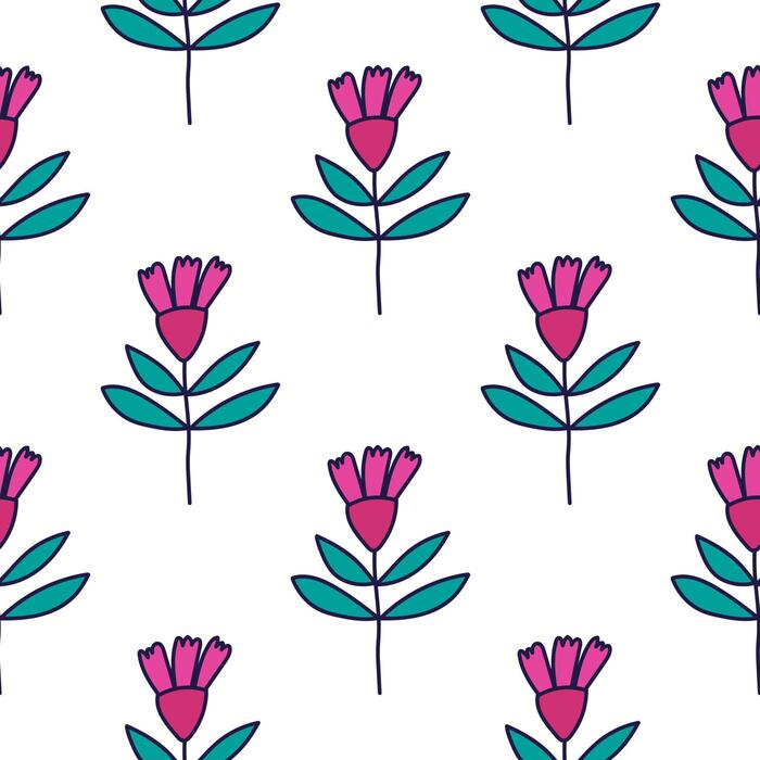 Simple Flower Pattern Vector Art, Icons, and Graphics for Free Download