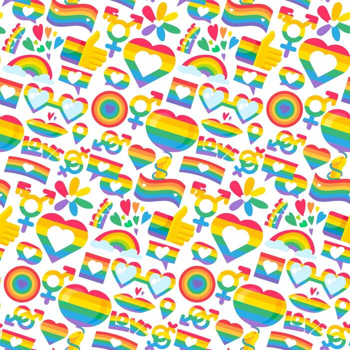 Pride Seamless Vector Art, Icons, and Graphics for Free Download