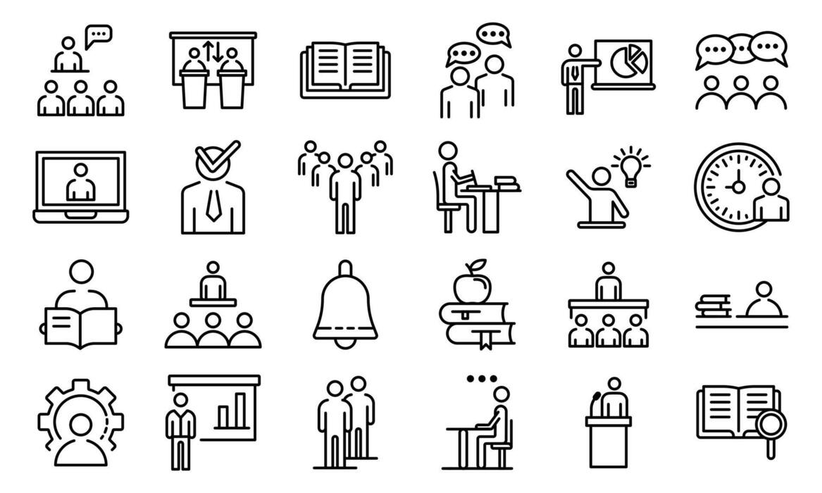 Lecture Icon Vector Art, Icons, and Graphics for Free Download