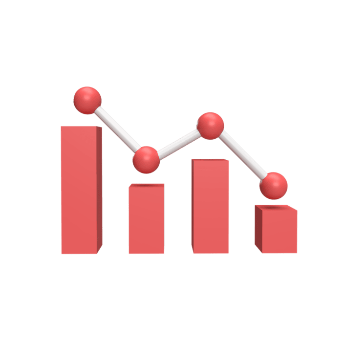 3d Decreasing Graph PNGs for Free Download