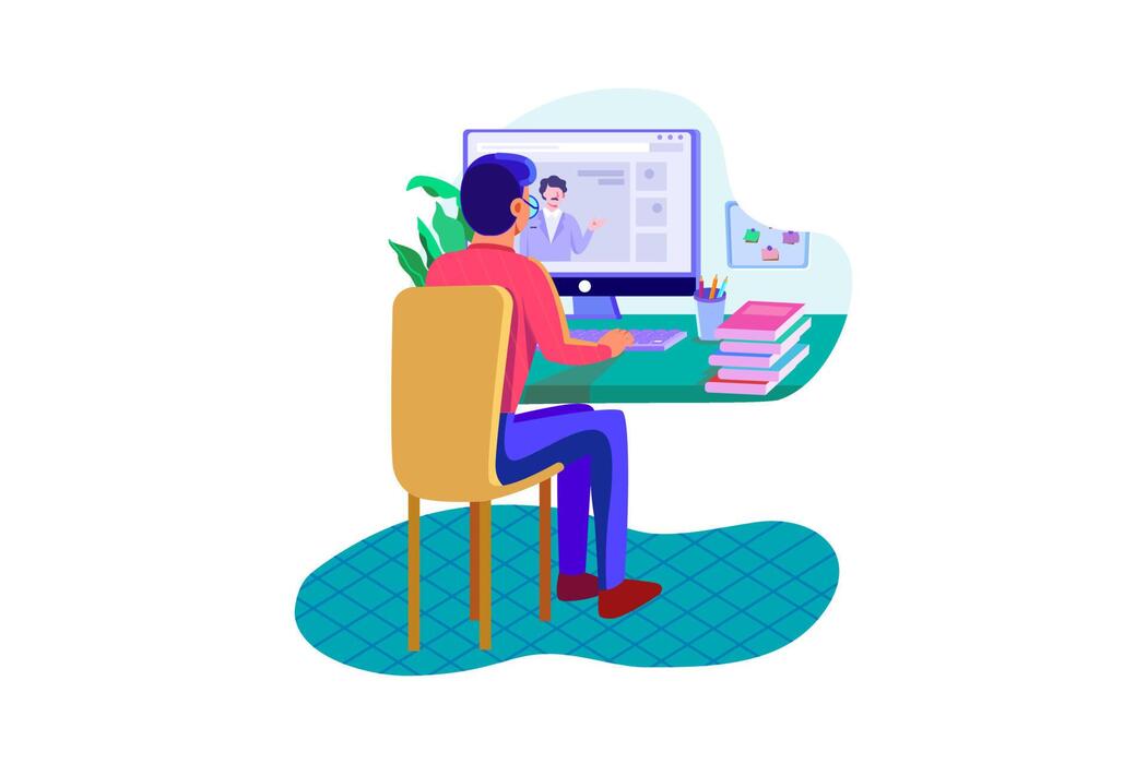 Person Using Computer Vector Art, Icons, and Graphics for Free Download