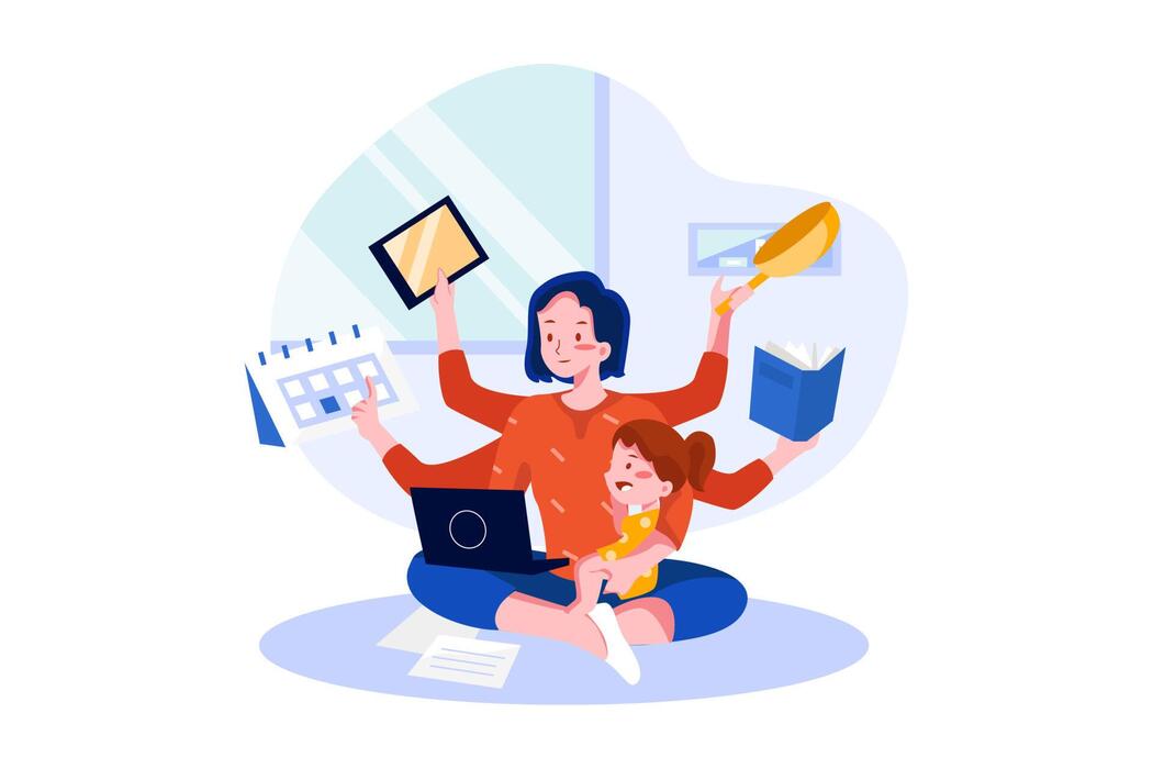 Multitasking Vector Art, Icons, and Graphics for Free Download