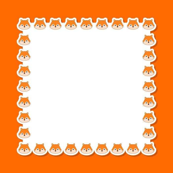 Fox Frame Vector Art, Icons, and Graphics for Free Download