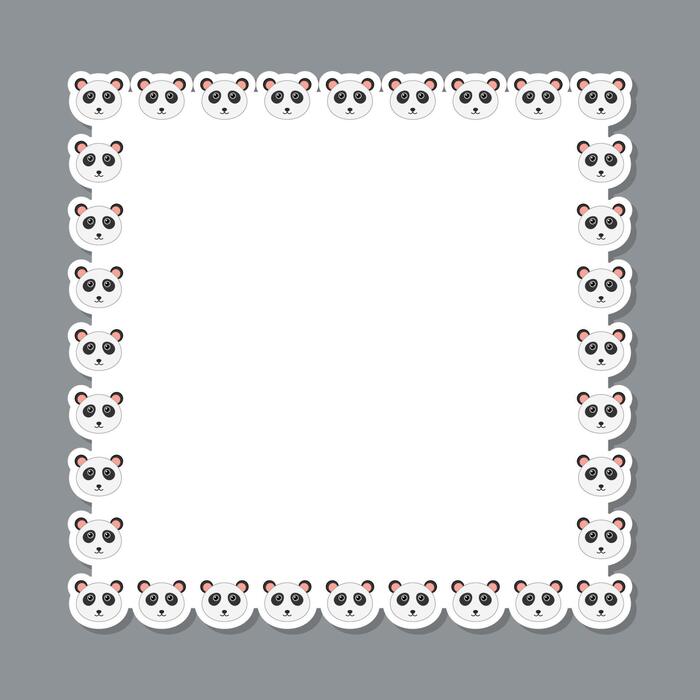 Panda Border Vector Art, Icons, and Graphics for Free Download