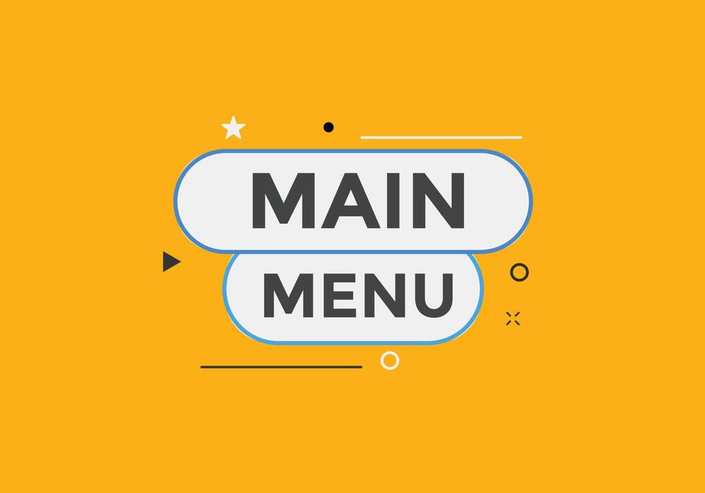 Main Menu Button Vector Art, Icons, and Graphics for Free Download