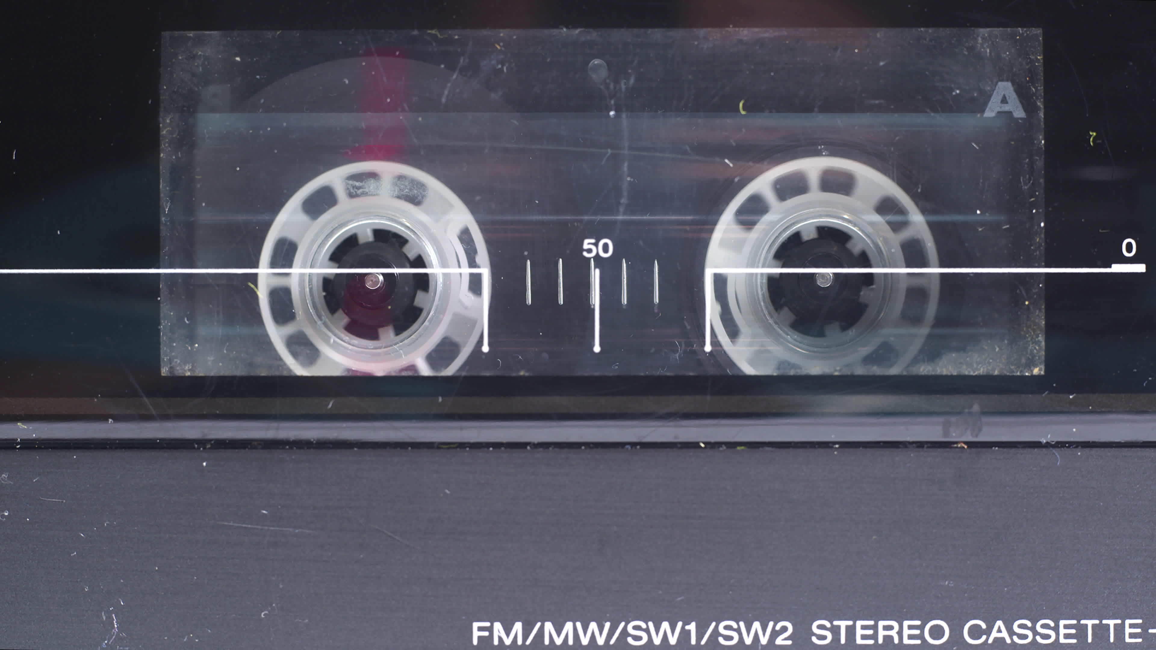 Working And Playing Of The Cassette In An Old Cassette Player 8618018 Stock Video At Vecteezy