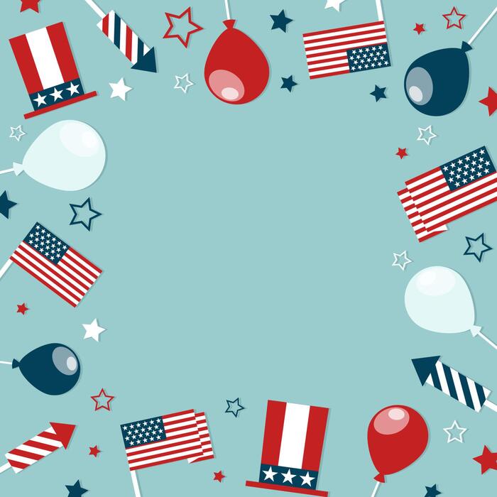 4th Of July Frame Vector Art, Icons, and Graphics for Free Download