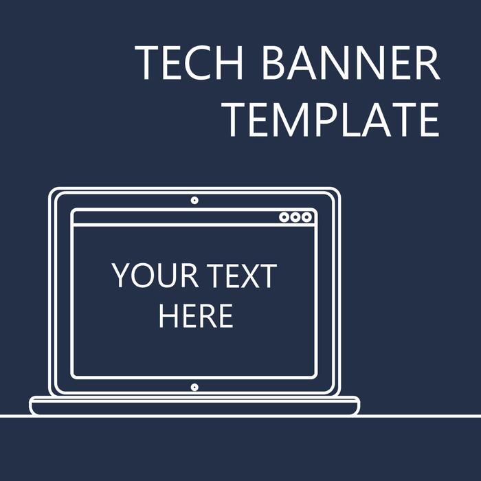 Tech Banner Template Vector Art, Icons, and Graphics for Free Download