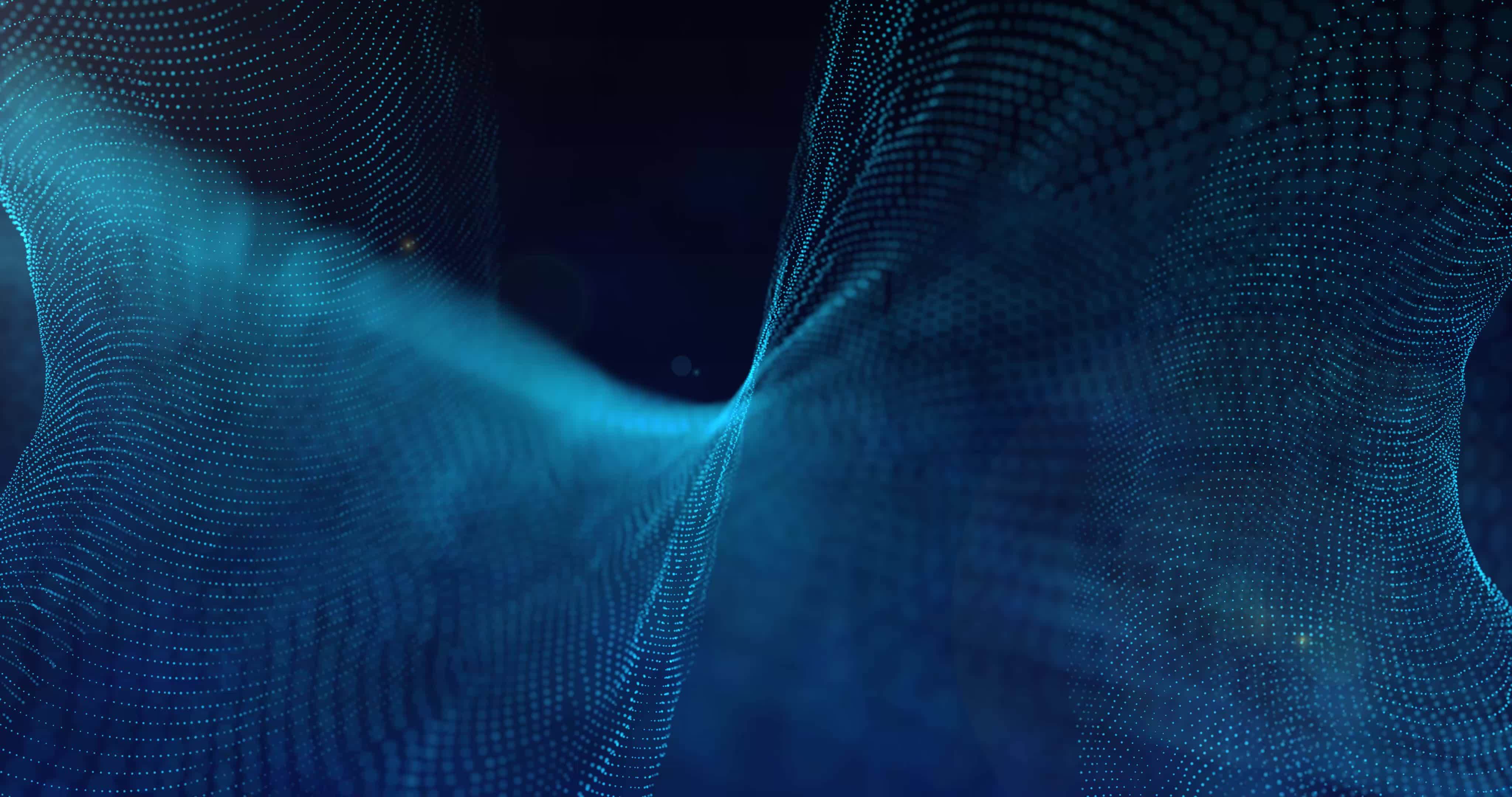 Abstract Digital Particle Wave Loop Animation Background 4k Resolution 8704535 Stock Video At