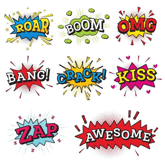 Comic Icons Vector Art, Icons, and Graphics for Free Download