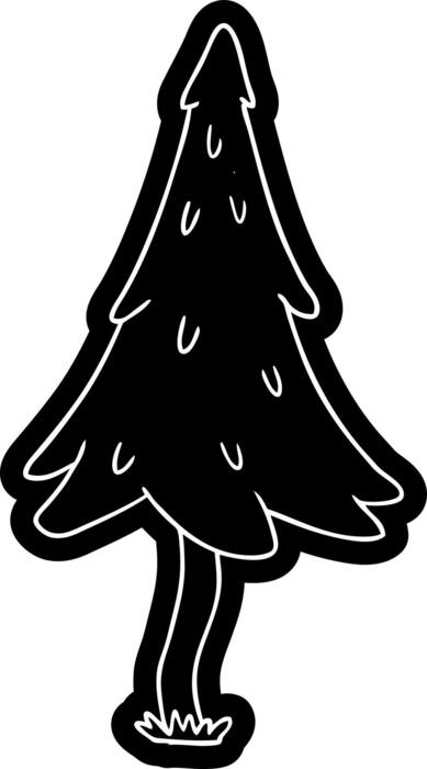 Pine Tree Outline Vector Art, Icons, and Graphics for Free Download